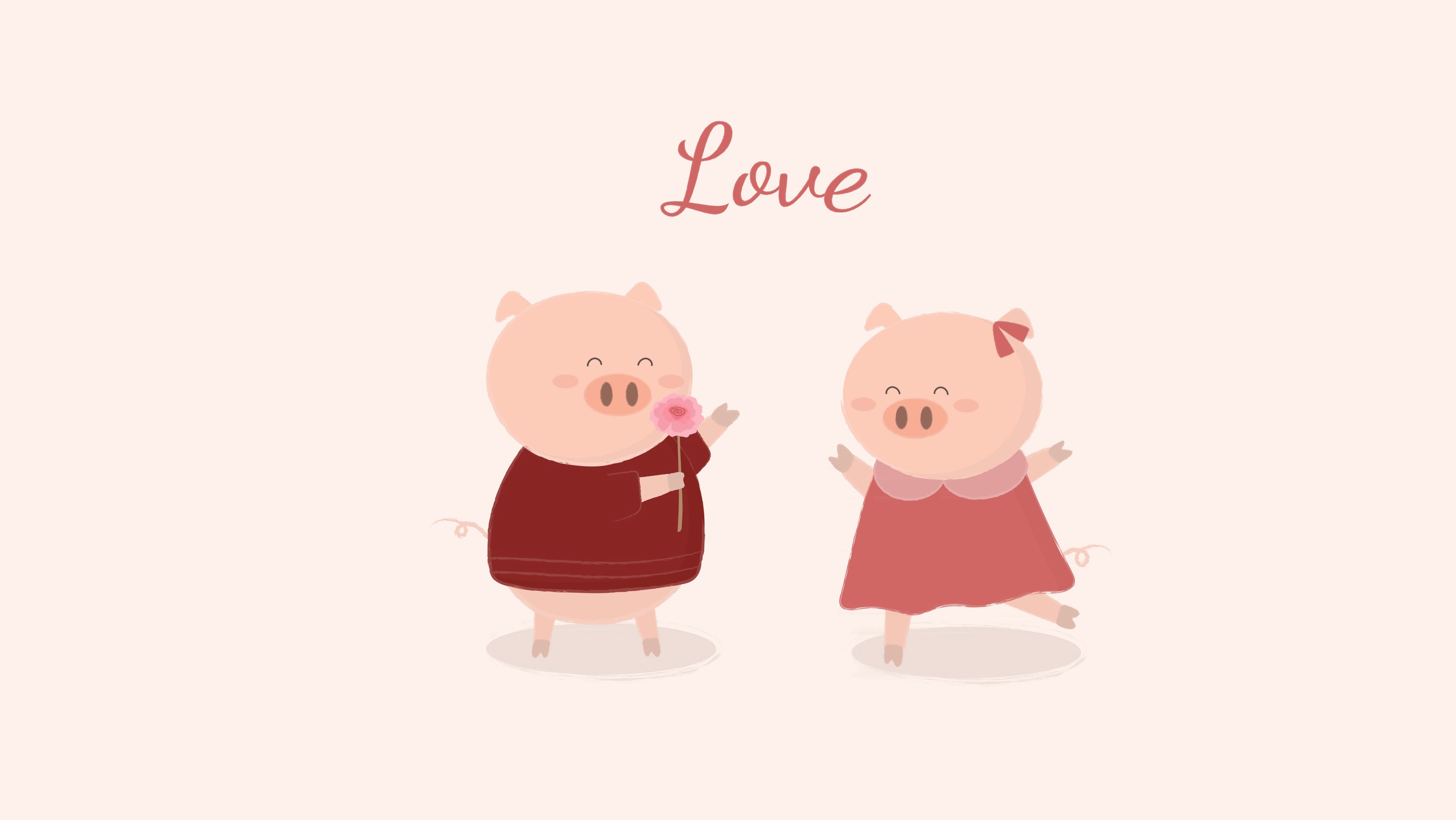 Pink pig wallpapers, the most beautiful pink pig images