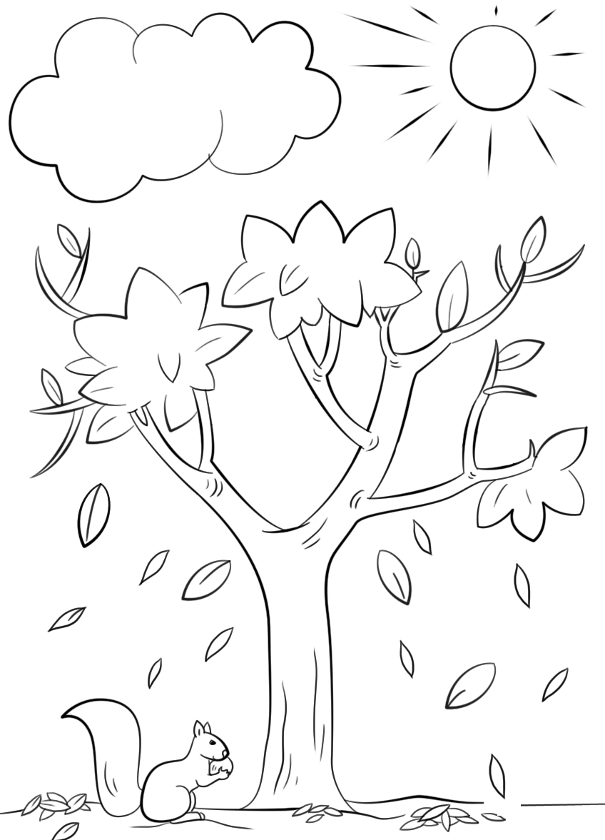 Coloring landscapes for kids