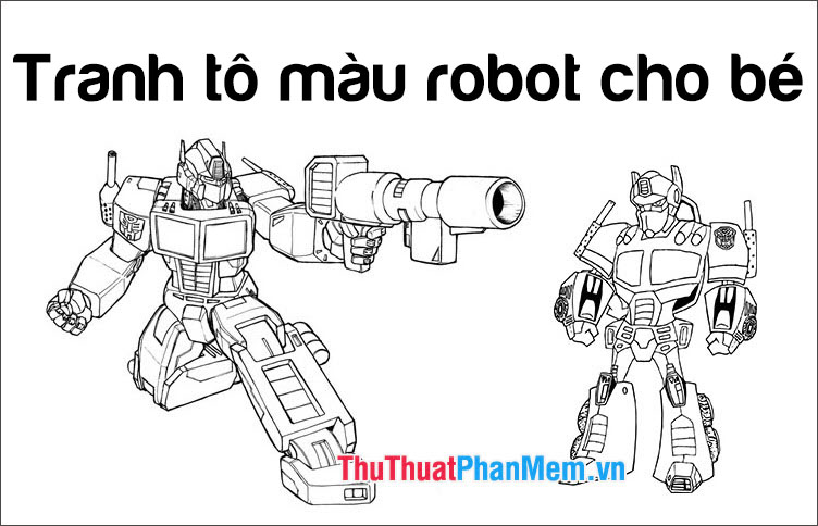 Robot Coloring Pages for Kids