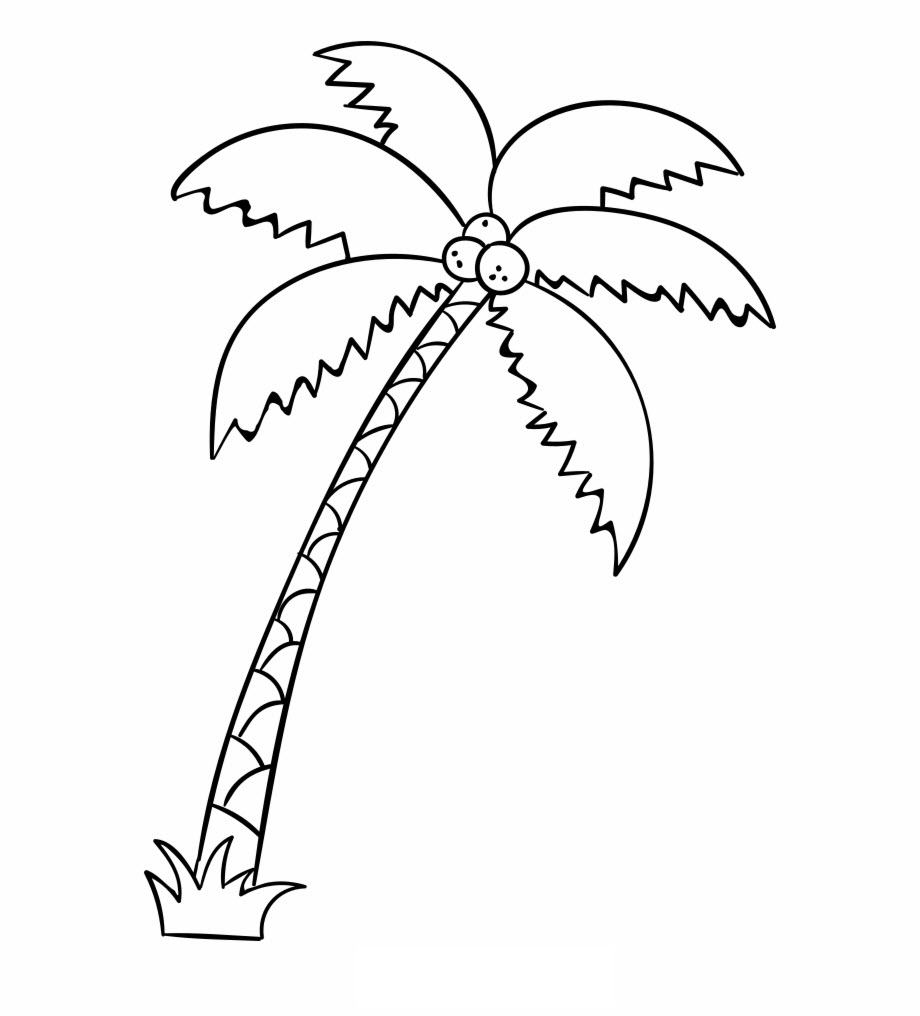 Coloring a Green Tree for Kids