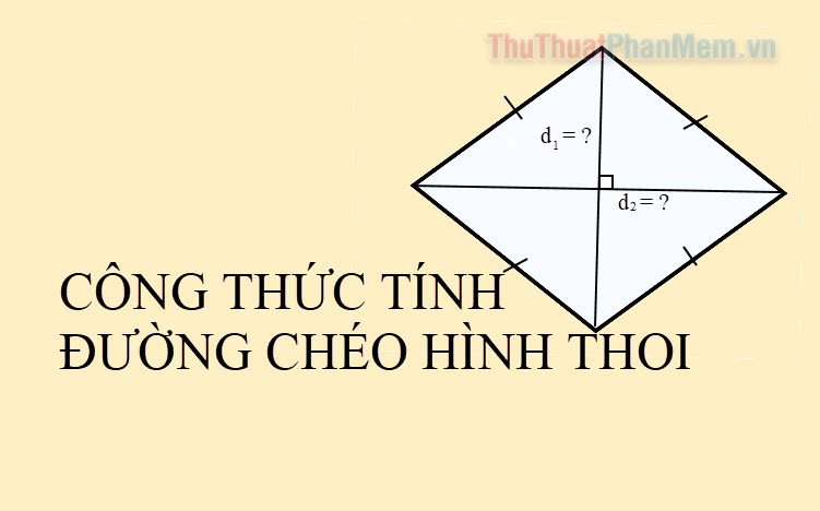 Formula For Calculating Rhombus Diagonal And Illustrative Examples