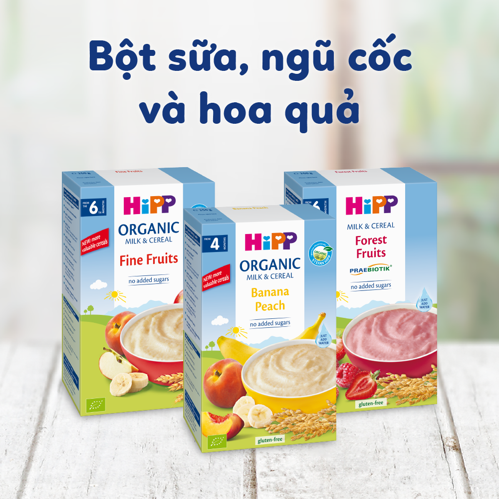 What are the flavors of sweet Hipp baby food and are they beneficial?