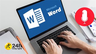 Efficiently inputting text using voice on Word