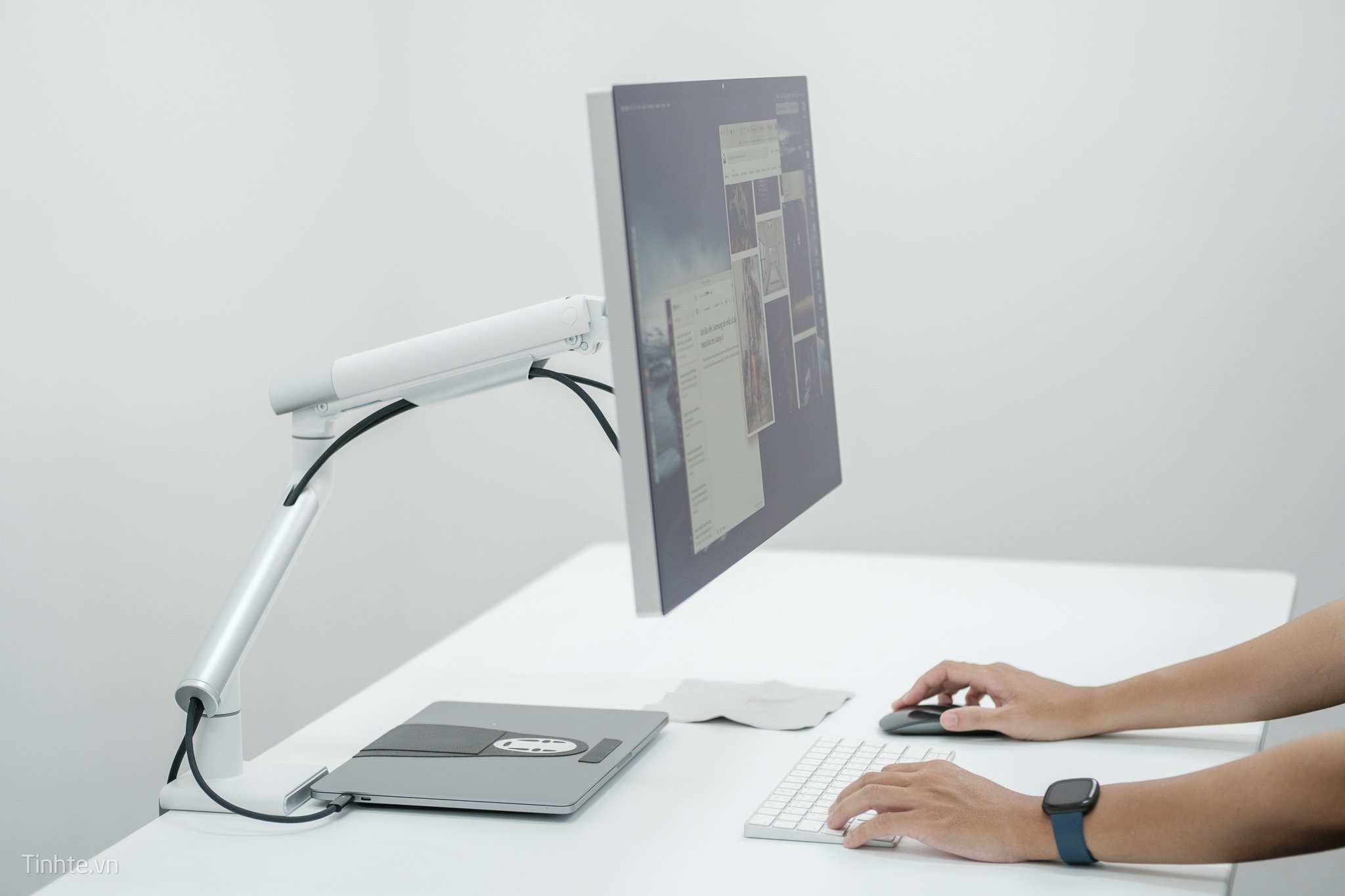 Đánh giá arm màn hình Human motion T7: Thiết kế tiện lợi, giá hợp lý