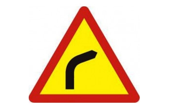 Biển báo Điểm rẽ nguy hiểm W.201a, W.201b