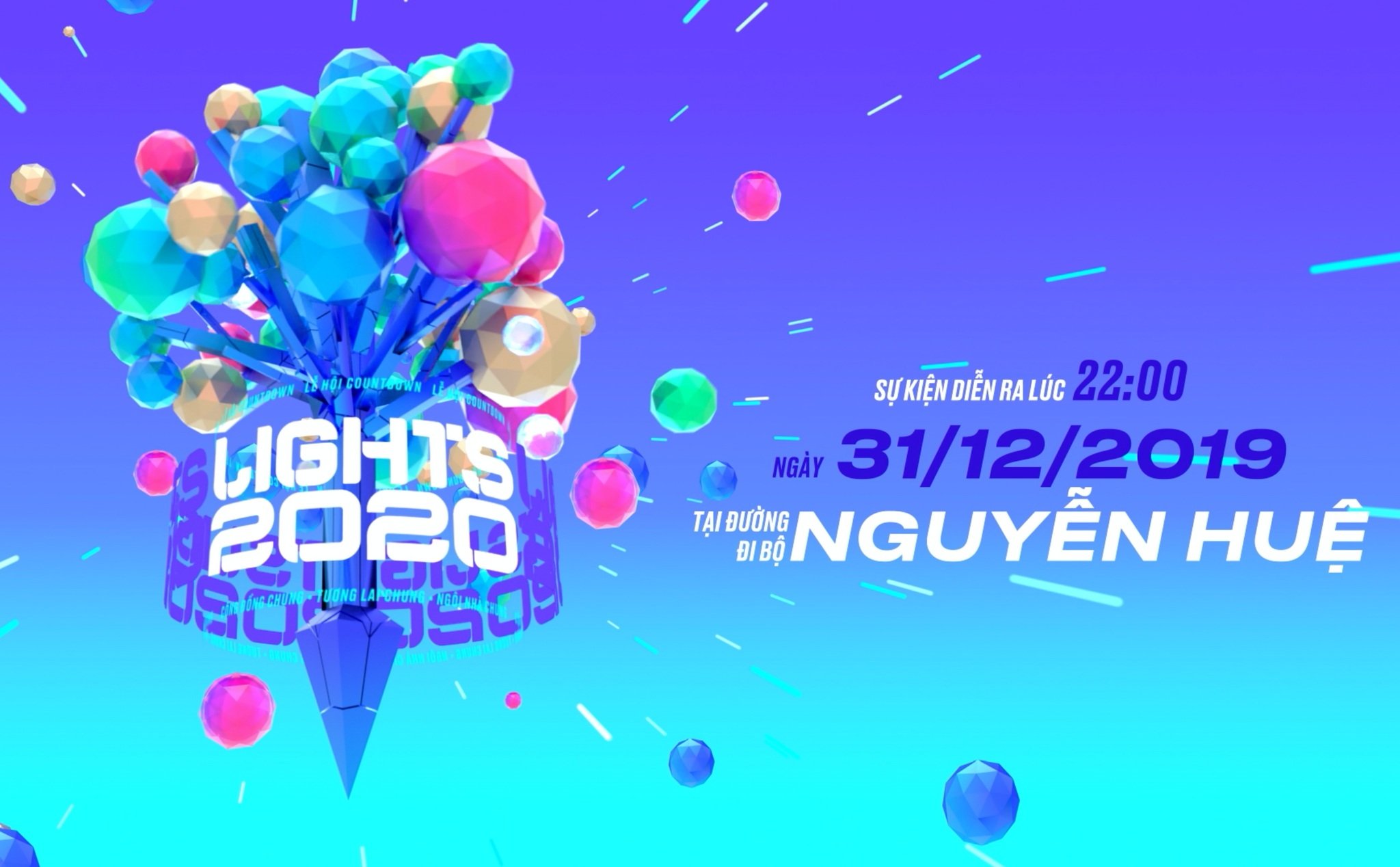 Chào mừng năm mới 2020 tại lễ hội Countdown Light 2020, Nguyễn Huệ