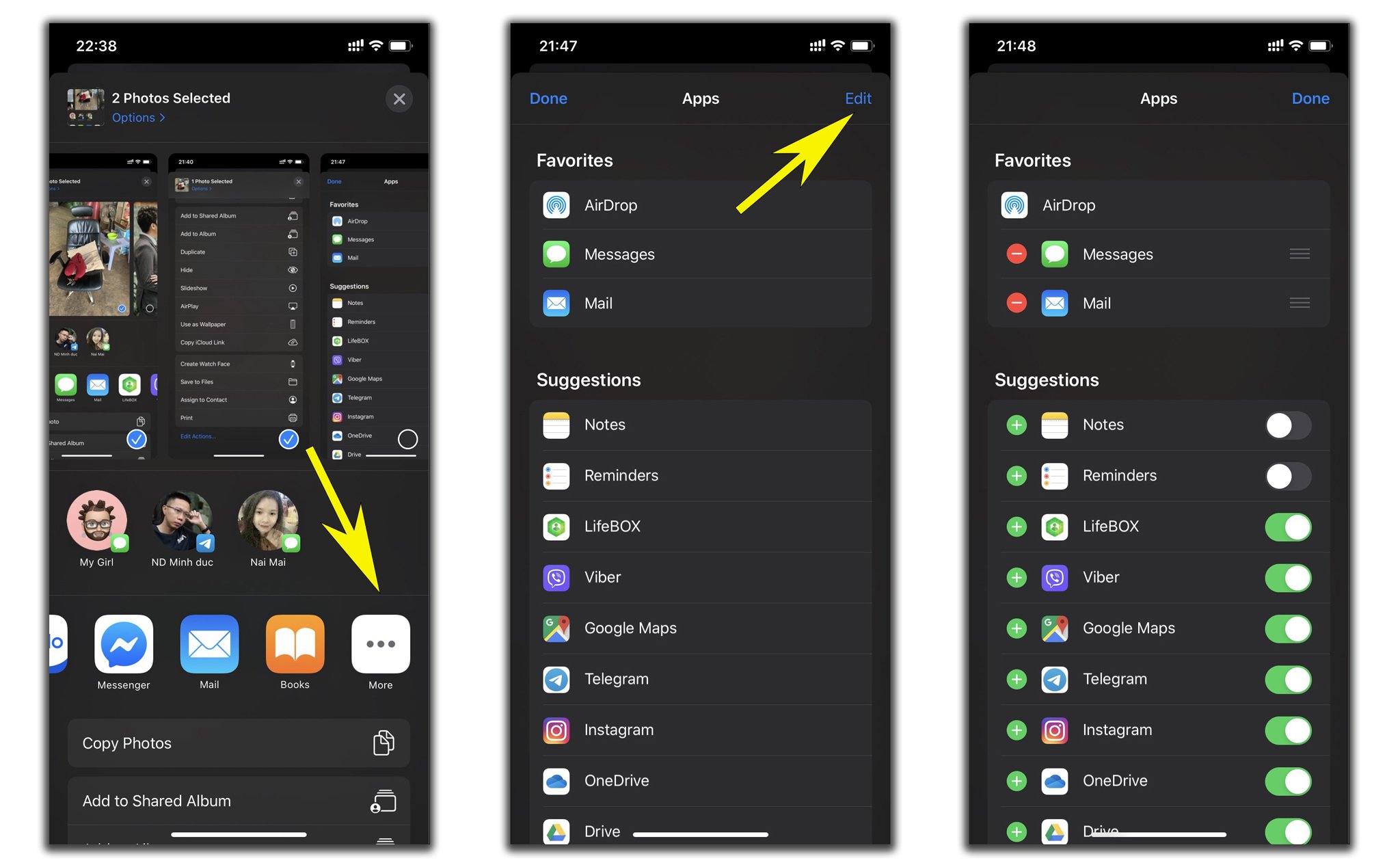 Mẹo nhỏ để làm Share Sheet trên iOS 13 gọn gàng hơn