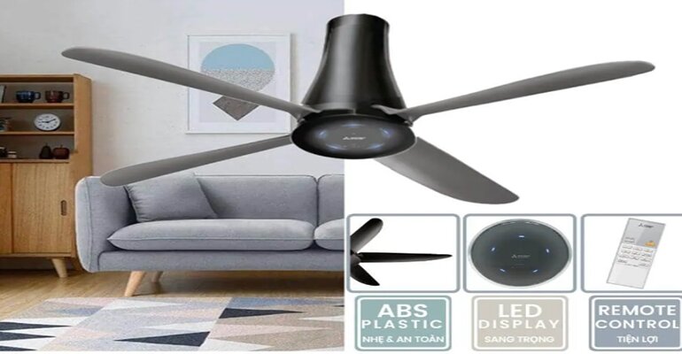 Những điểm độc đáo của quạt trần 4 cánh Mitsubishi C56-RW4 mà bạn chưa biết | Mytour.vn