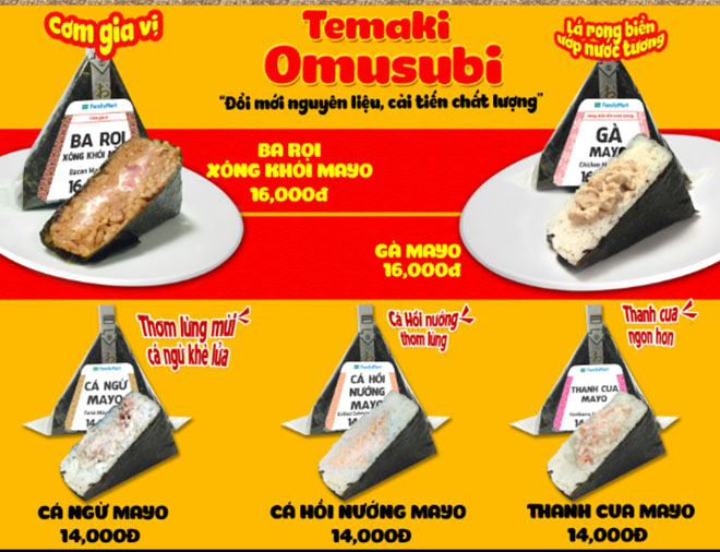 Thưởng thức sự kết hợp độc đáo của Temaki Omusubi tại FamilyMart | Bài viết | Mytour