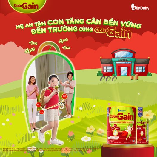 Đánh giá về sữa tăng cân Colos Gain và công dụng của nó