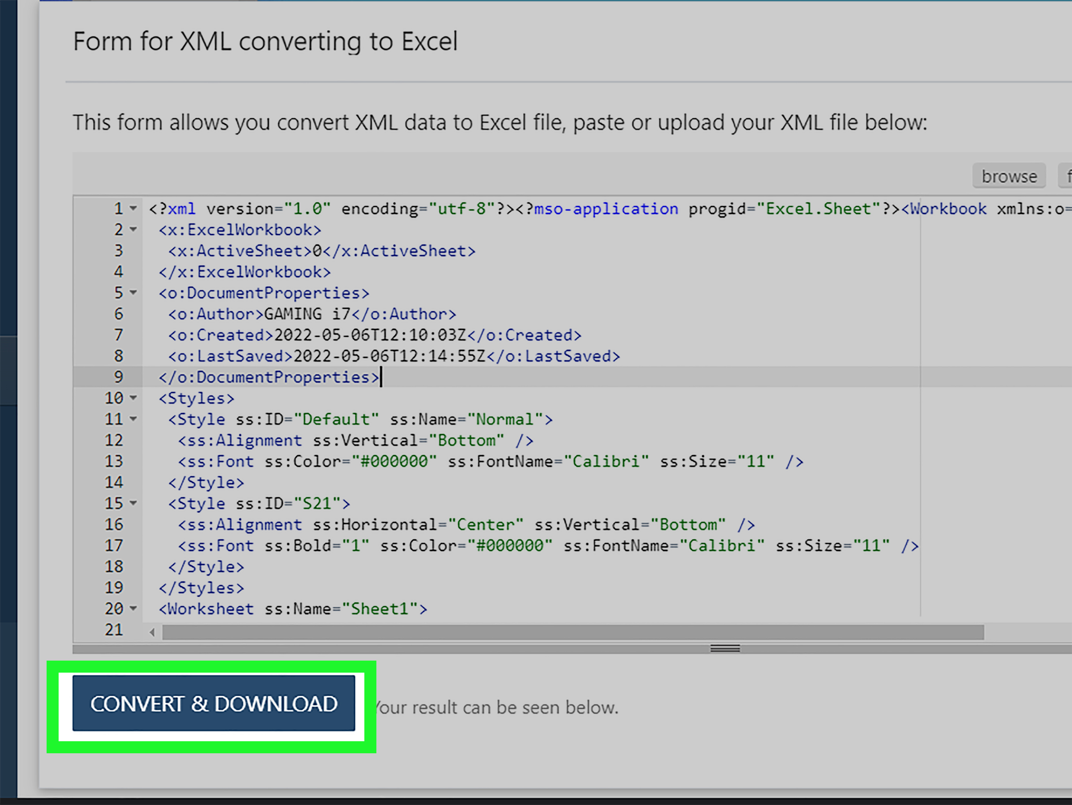 Simple Methods to Convert XML Data Files to Excel Format
