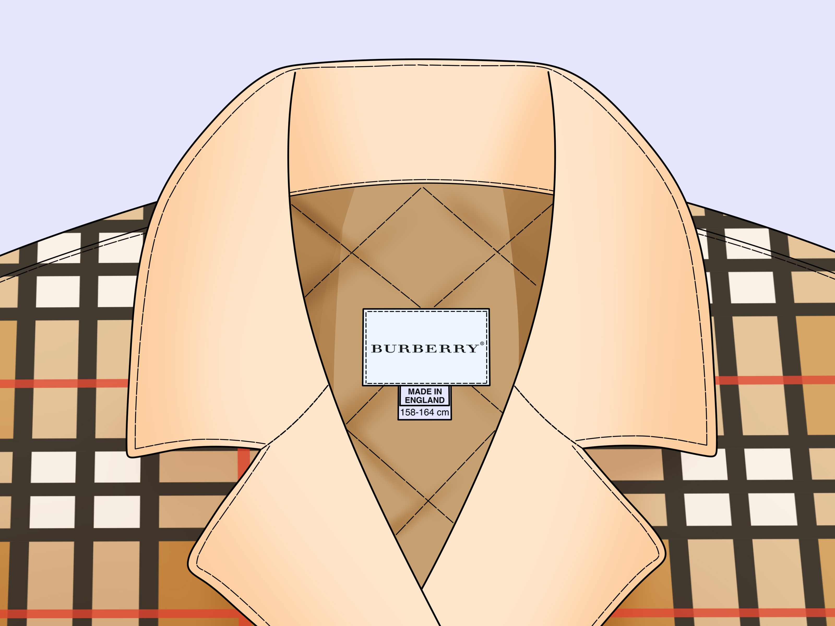 Tips for Identifying a Counterfeit Burberry Coat: 9 Methods (with Images)