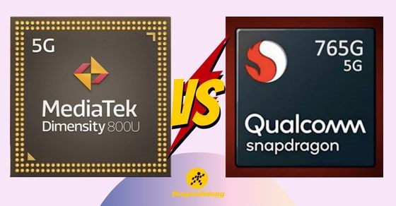 Đối chiếu thông số của chip Dimensity 800U và Snapdragon 765G - Mytour.com