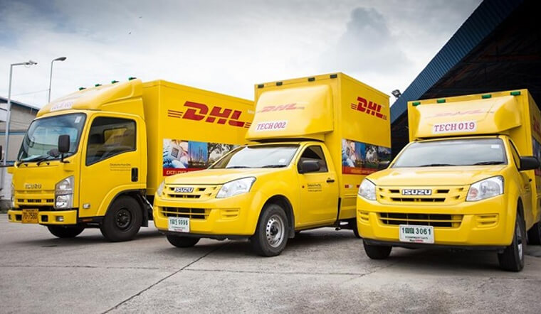 Quy trình nhận hàng gửi nhanh qua DHL