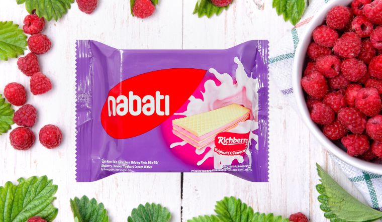 Bánh Nabati mới có hương vị sữa chua phúc bồn tử đặc biệt, thơm ngon và ...
