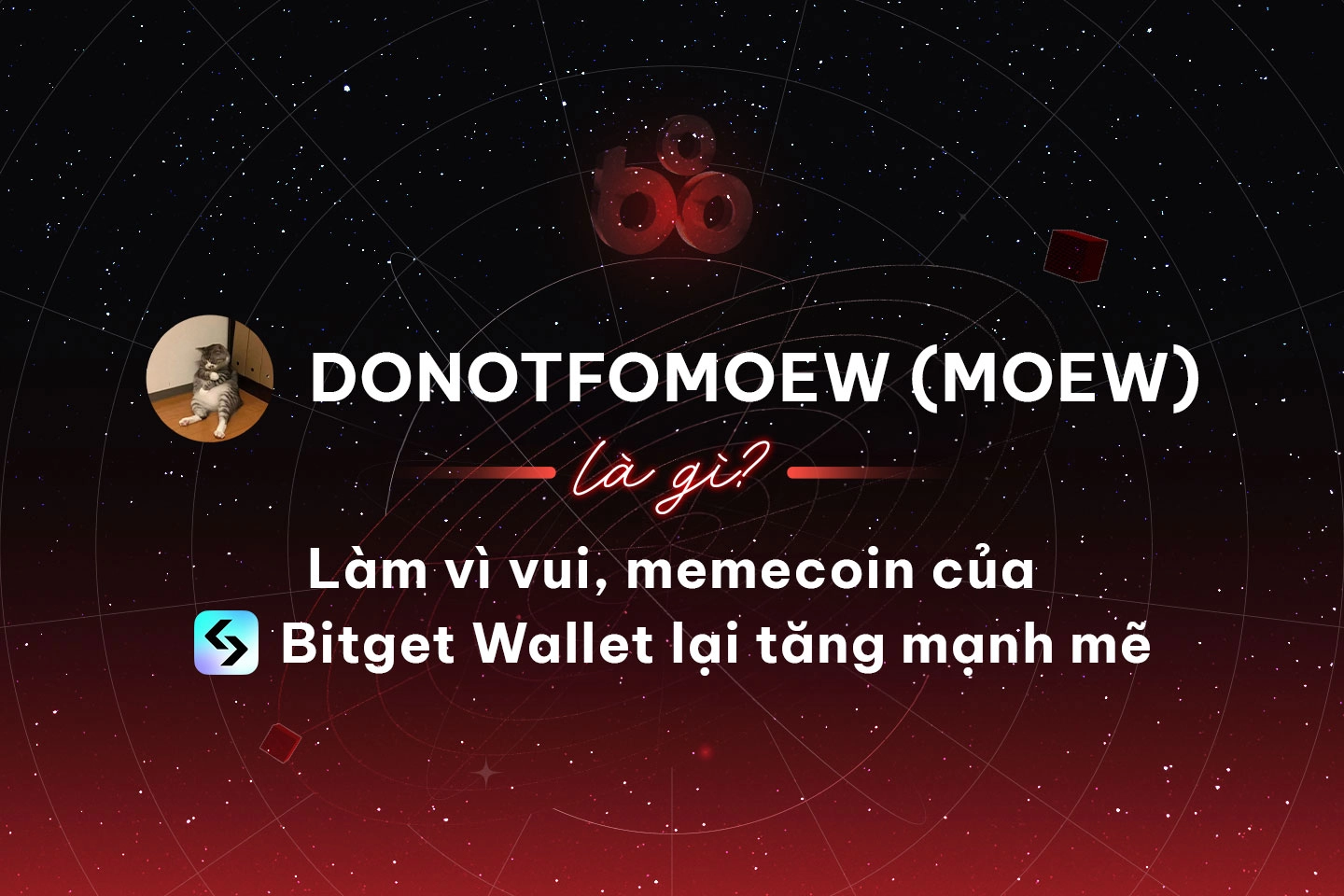 Donotfomoew (MOEW) - Đồng tiền Meme của Bitget Wallet đang trỗi dậy mạnh mẽ