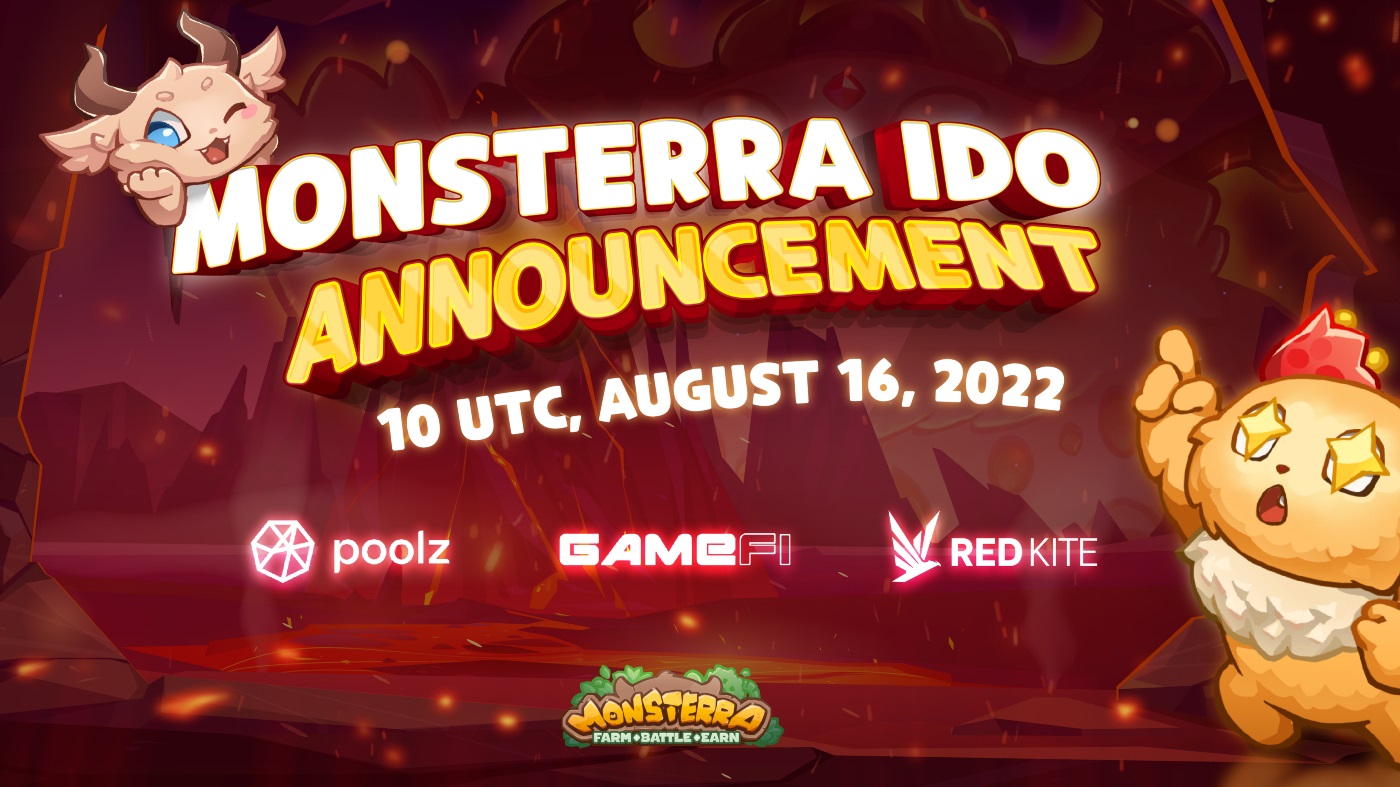 Cuộc hành trình IDO của Monsterra trên Poolz, GameFi.org và RedKite