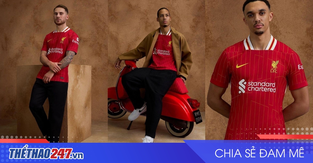 Liverpool ra mắt bộ áo sân nhà cho mùa giải 2024/2025