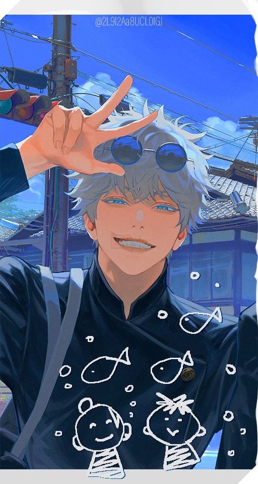 Fanart Gojo Satoru Jujutsu Kaisen khiến fan phát cuồng: vẻ ngoài hoàn ...