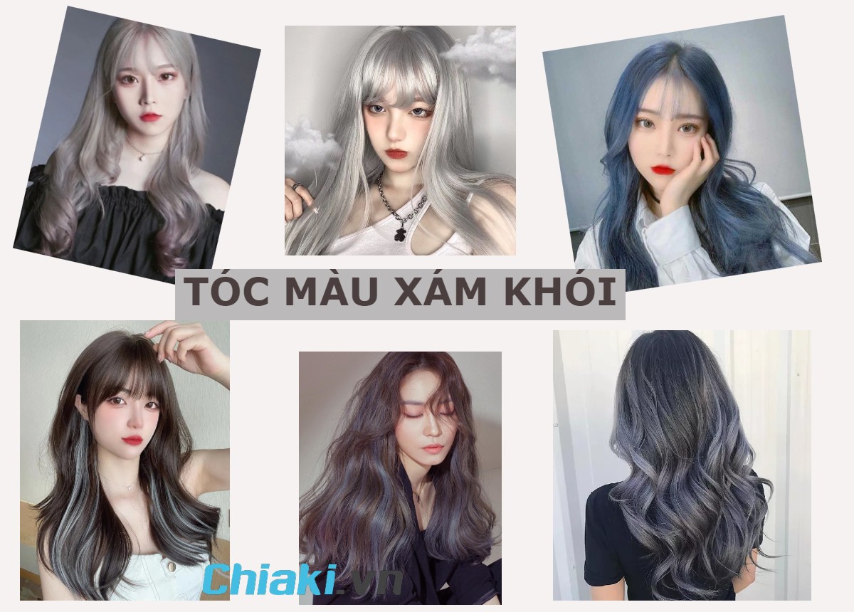 27 kiểu tóc màu xám khói đẹp và thời thượng