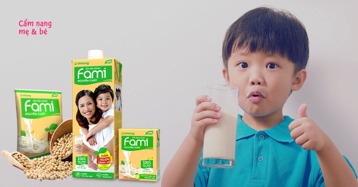 Sữa đậu nành Fami phù hợp với trẻ từ bao nhiêu tuổi? Những điều mẹ cần ...