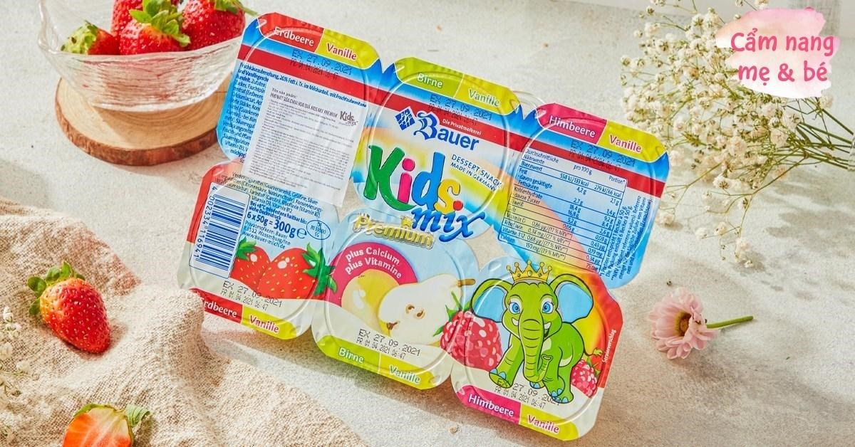 Sữa chua trái cây Kids Mix phù hợp với bé từ bao nhiêu tháng tuổi? Có ...