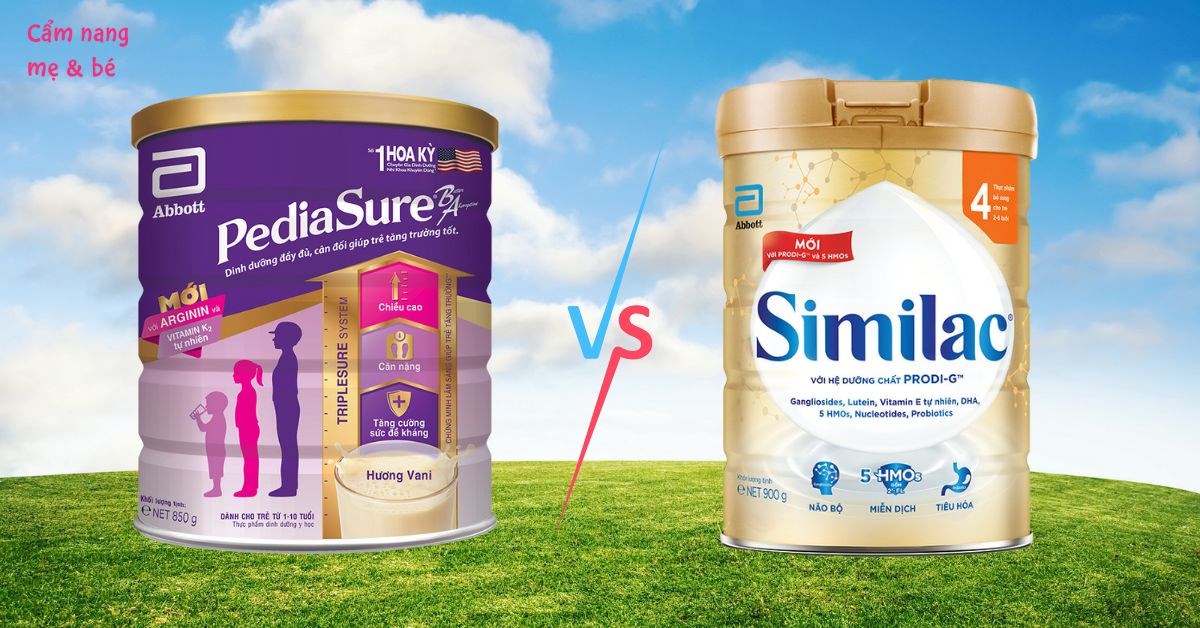 Khác biệt giữa sữa Similac và PediaSure là gì? Nên chọn loại nào cho bé?