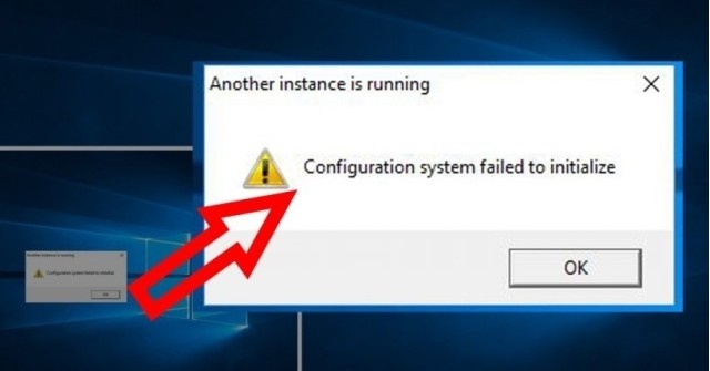 Khắc phục sự cố “Configuration system failed to initialize” trên Windows