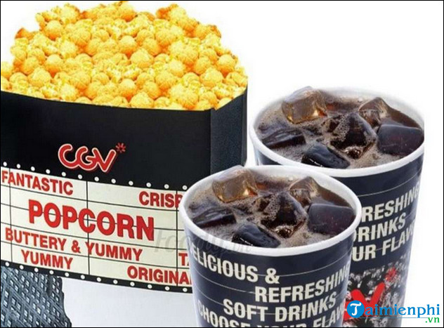 Danh sách giá combo bắp nước mới nhất của CGV năm 2024 mua tại quầy