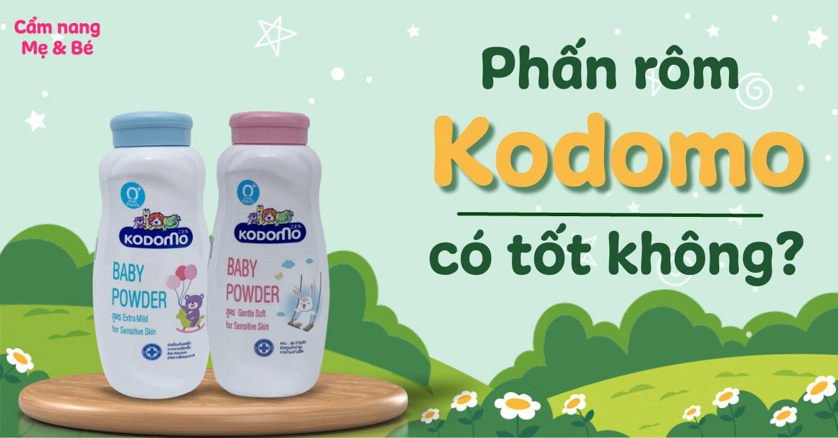 Phấn rôm Kodomo có thực sự tốt cho bé? Ưu và nhược điểm của từng loại ...
