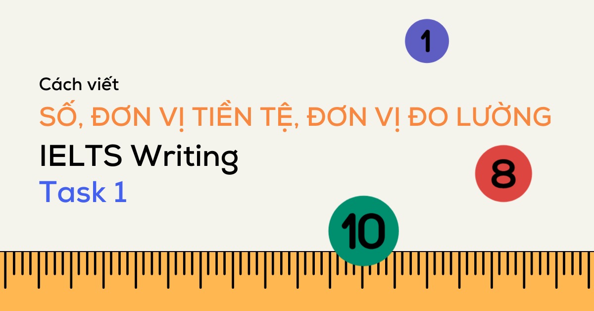 Phương pháp viết về đơn vị tiền tệ, đo lường và số đếm trong Bài viết ...