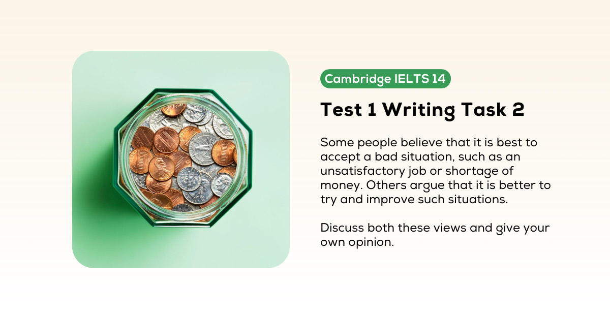 Cambridge 14, Test 1, Writing Task 2: Sample Essay and Vocabulary