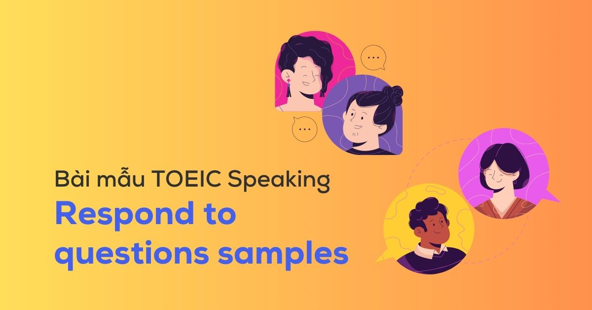 TOEIC Speaking examples of answering questions | Examples with AUDIO ...