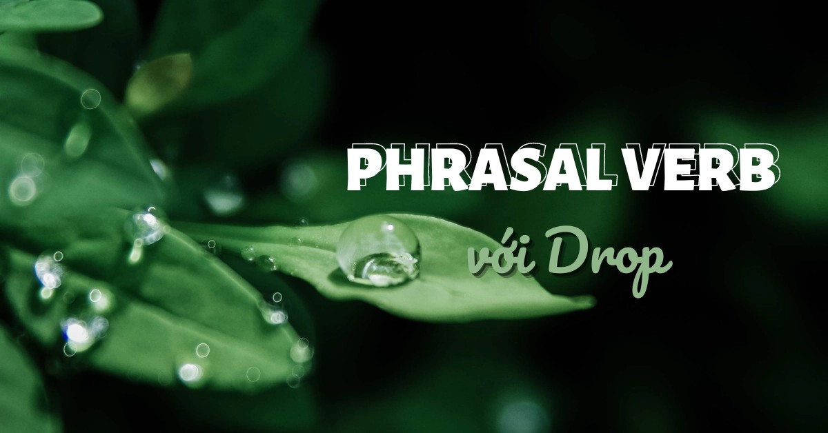 Commonly Used Phrasal Verb 'Drop' in English and Application Exercises