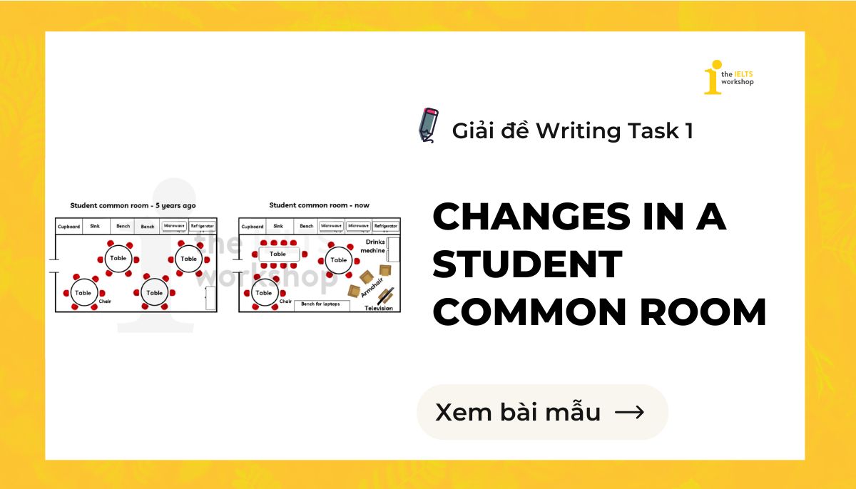 Solving IELTS Writing Task 1: Student common room