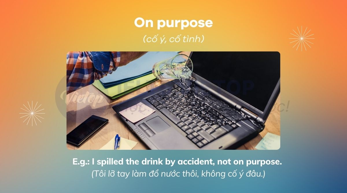What does 'on purpose' mean? How to use the structure 'on purpose' in ...