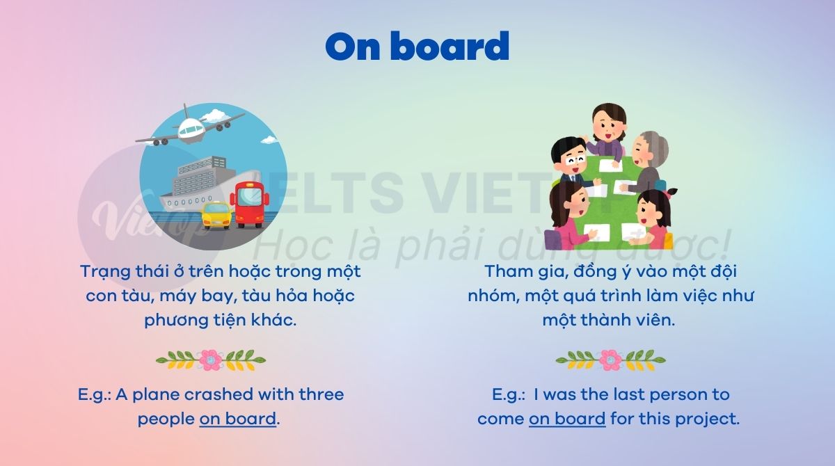 What does 'on board' mean? How to use the structure 'on board' in ...