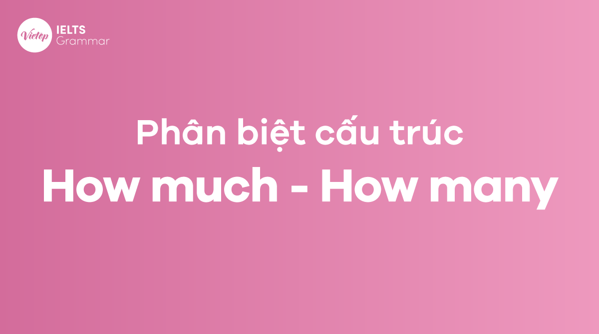 Phân biệt sự khác biệt giữa How much và How many cùng bài tập áp dụng ...