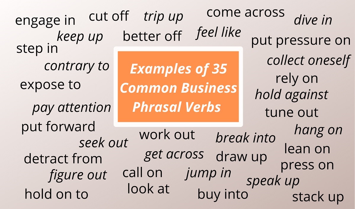 The most common 800 phrasal verbs from A to Z in English - Mytour