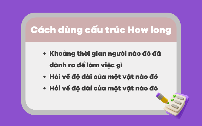 Using and Understanding How long in detail