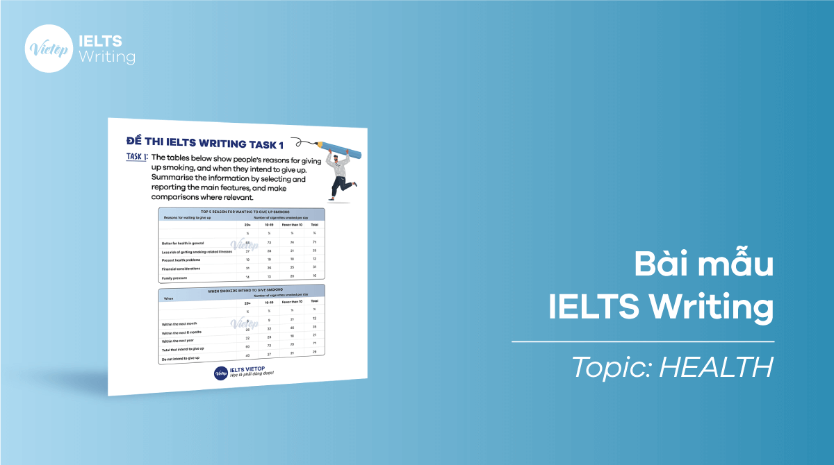 Topic Health – IELTS Writing example