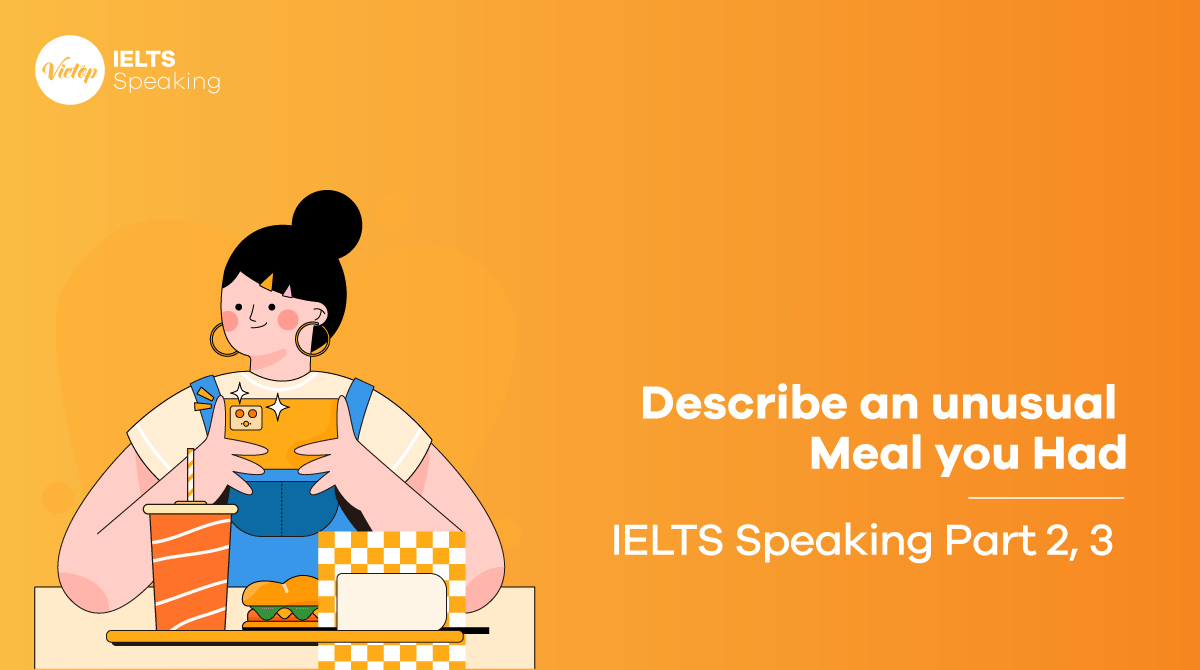 Portray a peculiar dining experience you encountered - Example IELTS ...