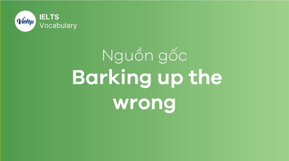 Barking up the wrong tree là gì? Ý nghĩa, nguồn gốc và cách sử dụng - Mytour