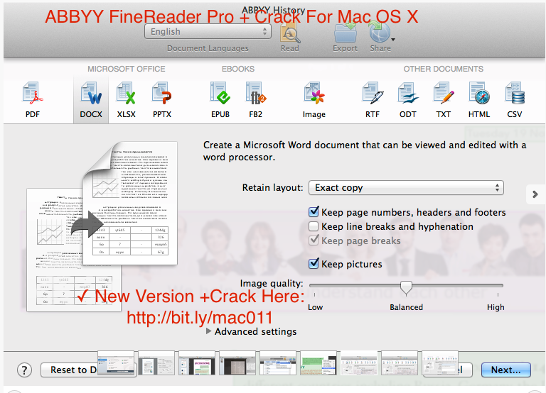 ABBYY FineReader Pro 12.1.6 + Serial cho Mac OS - Chuyển Đổi Hình Ảnh, PDF Sang Word, Excel ...