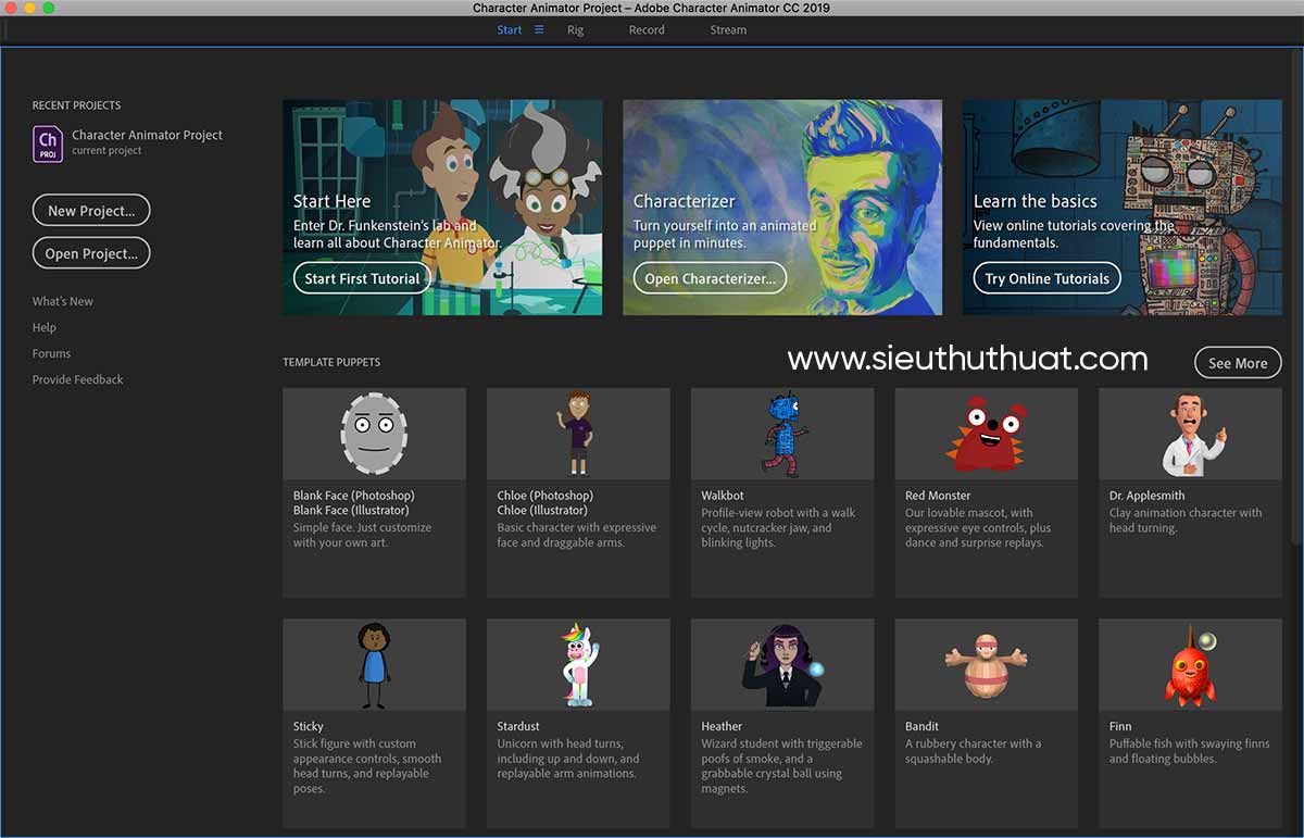 Adobe Character Animator CC 2019 phiên bản mới nhất v2.1 (Mac) | Viết ...