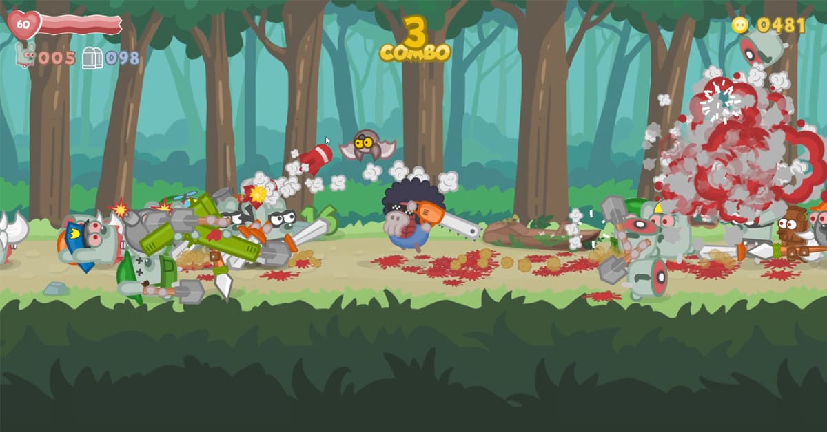 Tham gia chiến đấu và bắn súng cùng với hiệp sĩ lợn trong Bacon May Die