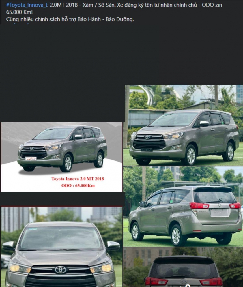 Toyota Innova 2018 xuất hiện trên thị trường xe cũ với giá bao nhiêu ...