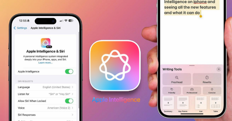 Phiên bản Beta của Apple Intelligence đã được tích hợp vào bản cập nhật iOS 18.1 Beta
