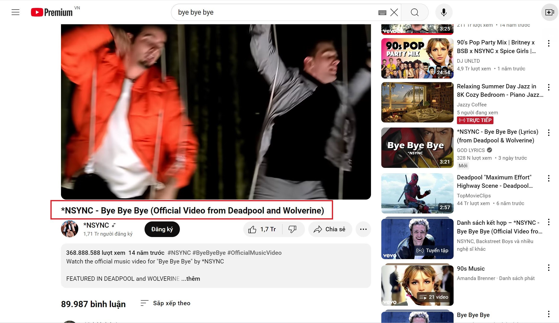 Hãy cùng thưởng thức lại bài hát Bye Bye Bye của N'Sync (Video chính ...