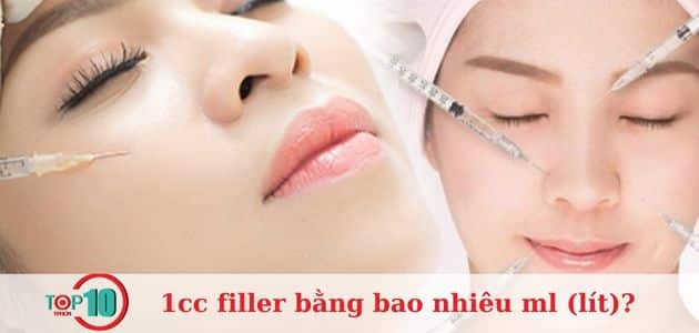 1cc filler tương đương bao nhiêu ml (lít)? Tiêm filler 1cc là gì?